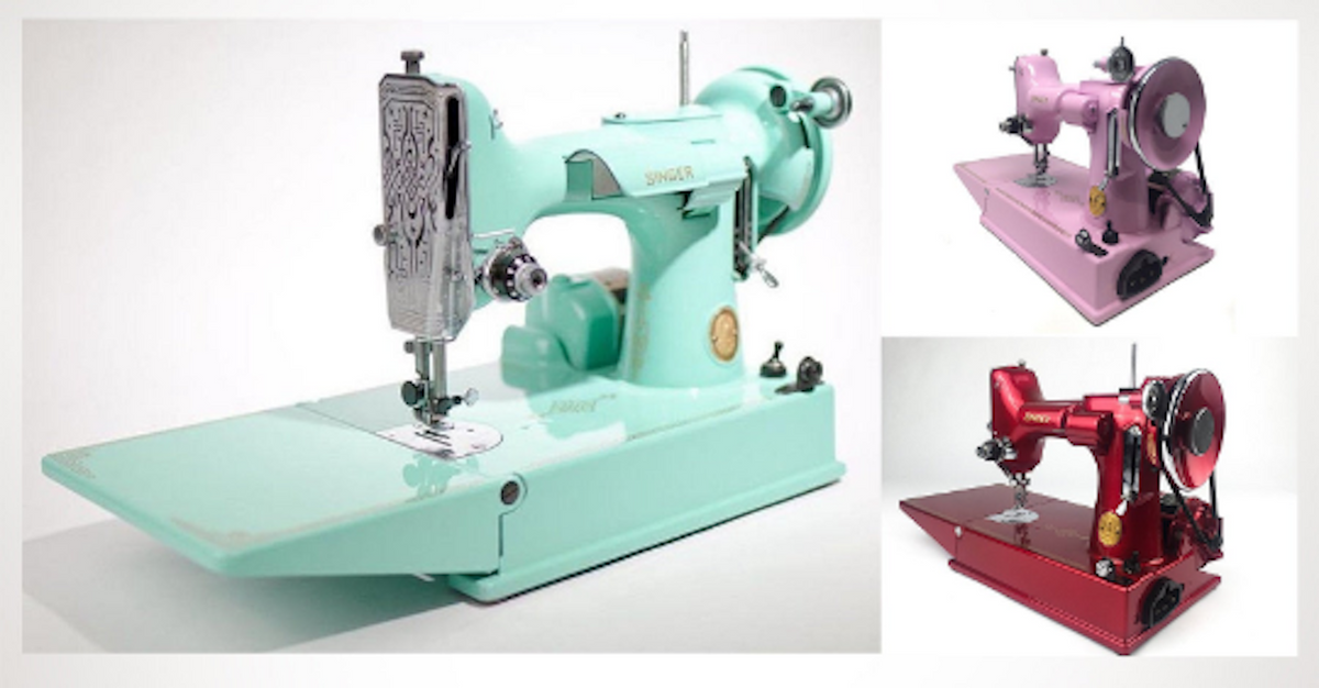 Singer 221 Featherweight Sewing Machine Custom Painted Color of Choice ...